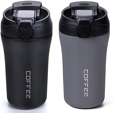 SLOSH Mug Isotherme Tasse Thermos Café Thé à emporter Double Paroi Acier Inoxydable Tasse de ...