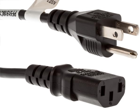 Amazon.com: CablesAndKits Universal 3 Prong AC Power Cord Replacement ...