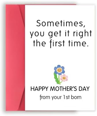 Amazon.com : Lovely Happy Mother’s Day Card from Your 1st Born ...