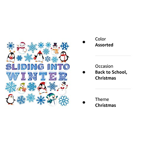 Snapklik.com : WinterCut-Outs Snowflake Penguins Snowman Cut Outs ...