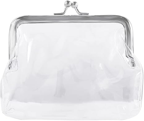 Amazon.com: Clear Coin Purses, Transparent Change Purses, Iron Mouth ...