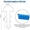 Amazon.com : FBULWSEC 120'ft Roll Swimming Pool Liner Bead Lock for ...
