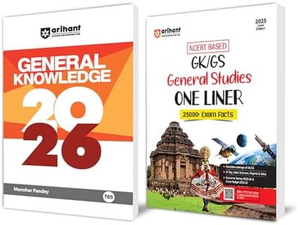 Buy Arihant General Knowledge and GS One Liner Exam 2025-26 | NCERT ...