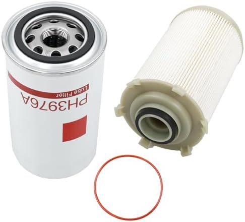 Amazon.com: 6.7L Cummins Oil Filter and Fuel Water Separator Set ...