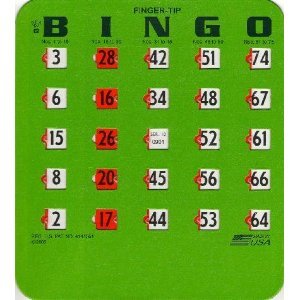 Easy-Read Finger - Tip Bingo Cards (5 pack): Amazon.com: Books