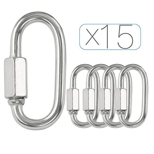 Snapklik.com : Masendelk 15pcs M4 Quick Link Chain, 5/32 Inch Stainless ...