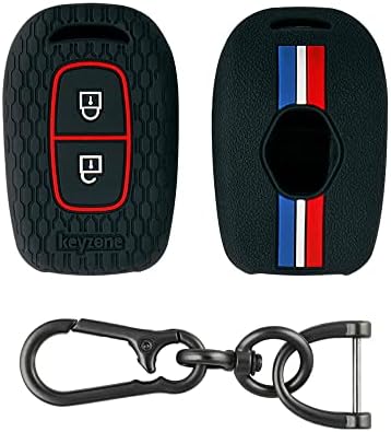 Keyzone® Striped Key Cover and Keyring Compatible for Triber, Kwid ...