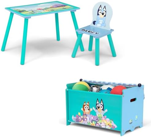 Amazon.com: Delta Children Bluey 3-Piece Toddler Playroom Set ...