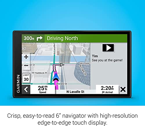 Garmin DriveSmart 66 6-inch Glass Screen Car GPS Navigator (010-02469 ...