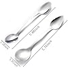 2 Pcs Grapefruit Spoons Double Headed Grapefruit Spoons Stainless Steel ...
