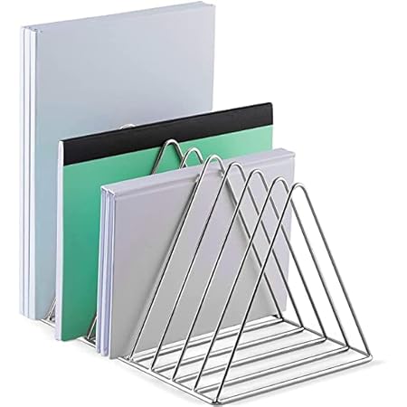 Cri8Hub Triangle Wire Magazine s Folder Stand Desktop File Organizer ...