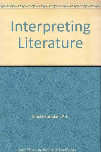 Interpreting Literature: Preliminaries to Literary Judgment ...