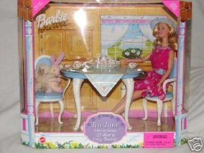 Amazon.com: 1999 Barbie Doll Tea Time gift set with her friends, lil ...