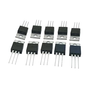 Zuide 10PCS BT136-600D Triac Thyristor 4A/600V Triacs Transistor 136-600D Through Hole TO-220 ...