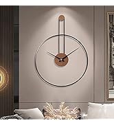 Amazon.com: YISITEONE Large Wall Clock Metal Decorative, Mid Century ...