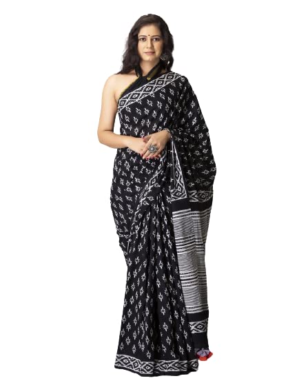 Buy NIKHILAM Soft georgette mulmul cotton sarees for women with ...
