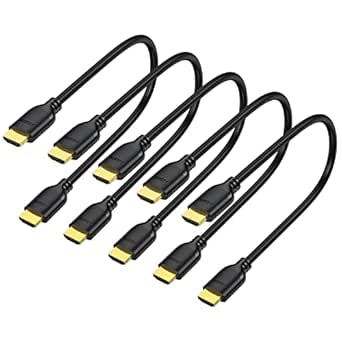 UVOOI Short HDMI Cable 1 Foot 5-Pack, 4K 1FT HDMI to HDMI Cable High ...