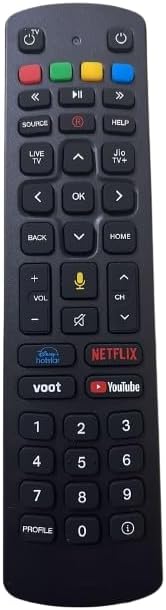 Buy Remote Control Compatible for jio Fiber Set Top Box with Voice ...