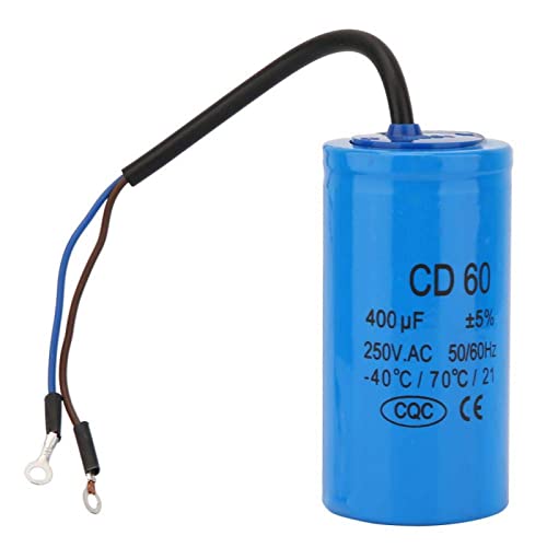 Fafeicy CD60 Run Round Capacitor Wired Conductor 250V AC 400uF 50/60Hz ...