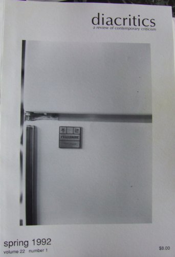 diacritics: a review of contemporary criticism (22:1 spring): Debra ...