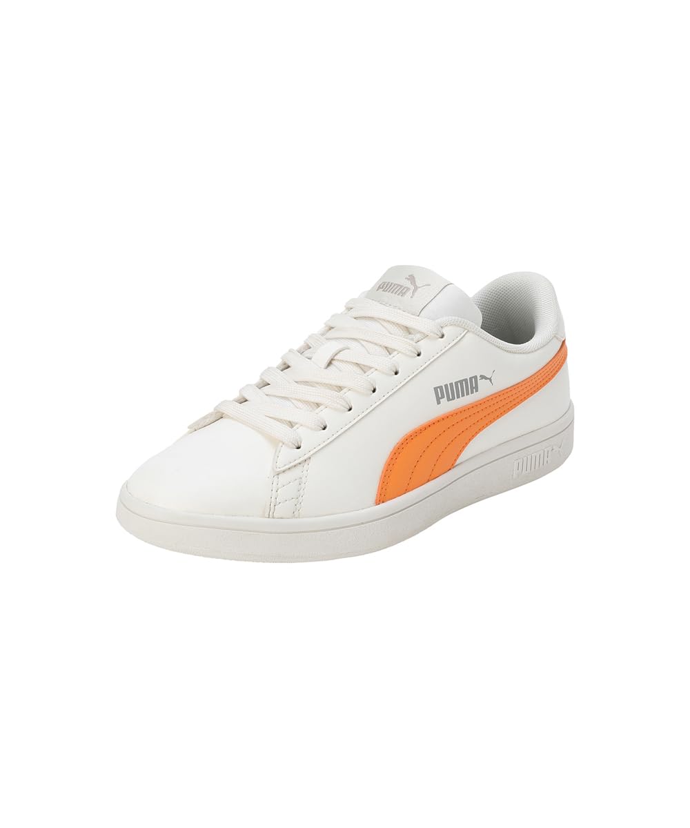 Buy Puma Womens Smashic Wmn Warm White-Clementine-Smokey Gray Sneaker ...