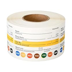 Amazon.com : L LIKED Dissolvable Food Labels 2”x 3"No Residue Food ...
