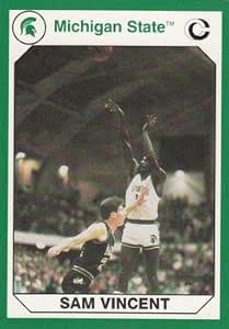 Sam Vincent basketball card (Michigan State) 1990 Collegiate Collection ...