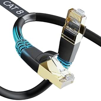 Ethernet Cable 100 ft, cat 8 ethernet cable, support Cat7/Cat5/Cat5e ...