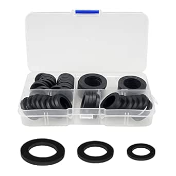 50pcs Washer Ring Shower Rubber O-Ring Washer Seals Gasket Electrical ...