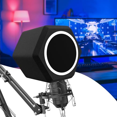 Amazon.com: Professional Microphone Isolation Ball with 2-Layered Pop ...