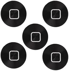 5(PCS) Square Spiral Pattern Aluminium Home Button Sticker for Apple ...