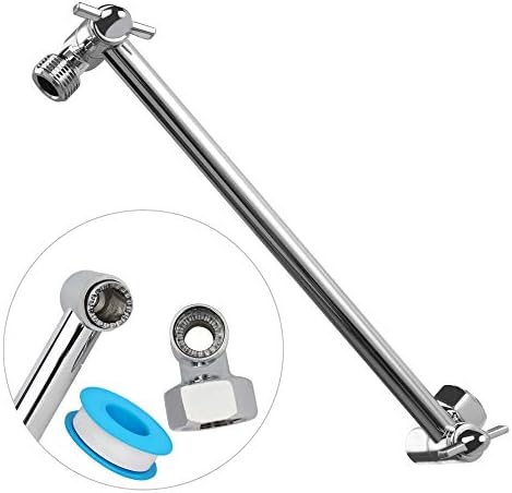 ShowerMaxx, 10 Inches Stainless Steel Adjustable Shower Arm Extender ...