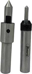Set of 2 Spring Center Tap Guide Tool to Align Tap for threading Lathe ...