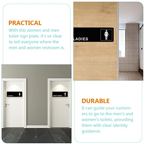 Male Female Toilet Signs, Bathroom Door Sign Acrylic Mens and Womens ...