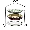 Amazon.com - 3 Tier Pie Plate Stand - Solid Satin Black Wrought Iron ...