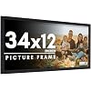 Amazon.com - 34x12 Frame Black Picture Frame - Complete Modern Photo ...