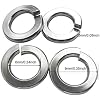 Amazon.com: M6 Stainless Flat Spring Lock Washers, 18-8 (304) Stainless ...