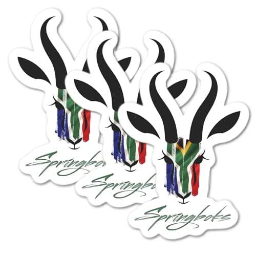 Amazon.com: Springboks south africa Set of 3 Sticker Decal : Electronics