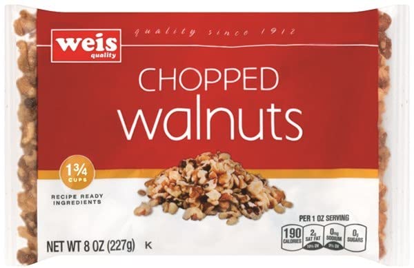 Amazon.com : Weis Quality, Walnuts Chopped, 8 Ounce : Grocery & Gourmet ...