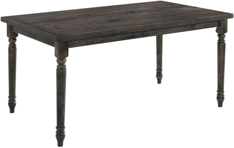 Amazon.com - Acme Claudia II Rectangular Wood Turned Legs Dining Table ...