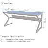 TEKAVO Kynes Computer Table for Home Pc | Office Table for Home with ...