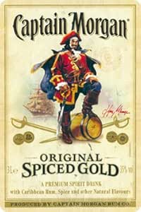 Captain Morgan Tin Sign with sturdy S4296 30 x 20 CM : Amazon.co.uk ...