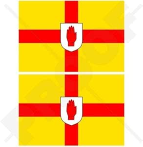 Amazon.com: ULSTER Province Flag IRELAND Irish 3" (75mm) Vinyl Bumper ...