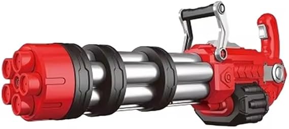 Amazon.com: Generic Automatic Electric Water Minigun Gatling Style (Red ...