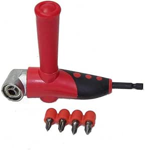 Angle Bit Driver With Side Handle For Any 1/4" Hex Shaft Bits ...