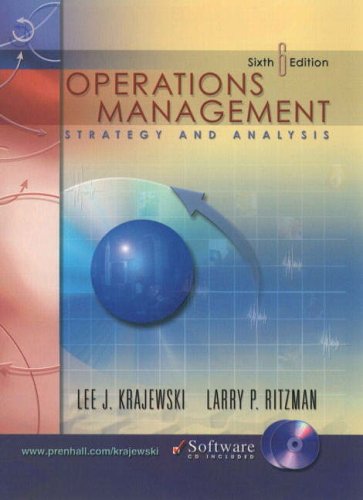 Operations Management: Strategy and Analysis with Pin Card: Lee J ...