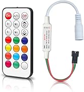 Amazon.com: RGBZONE 2-Pack 4-PIN LED Controller, DC 5V/12V/24V 3x2A, 3 ...
