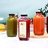 Amazon.com: Woaiwo-q 16oz Glass Juice Bottles with Lids,Clear Water Bottles,Glass bottles with ...