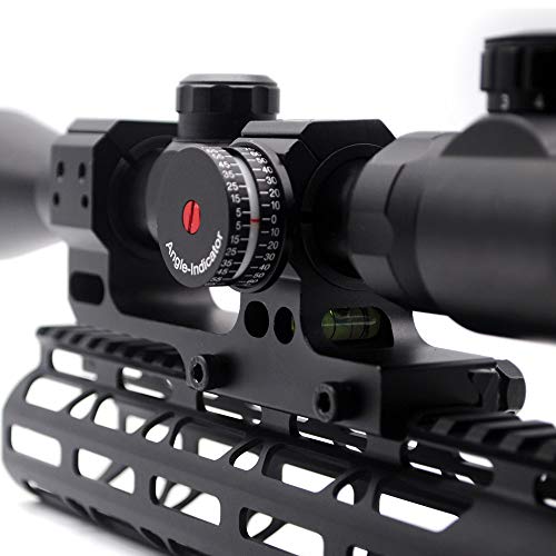 TRIROCK 25.4mm 30mm Dual Scope Rings Mount Cantilever with Angle Cosine ...