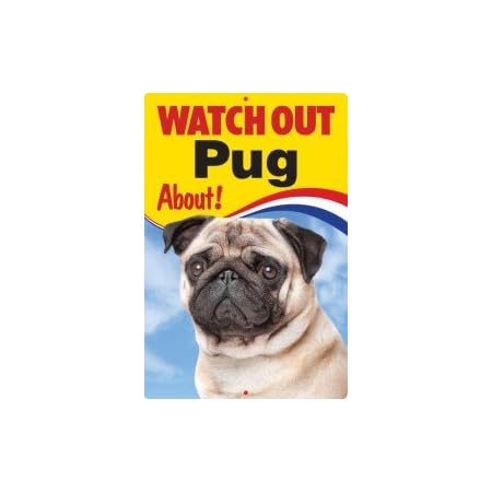 Pet/Dog 3D Lenticular Flexible Sign ~ WATCH OUT 'PUG' About! : Amazon ...